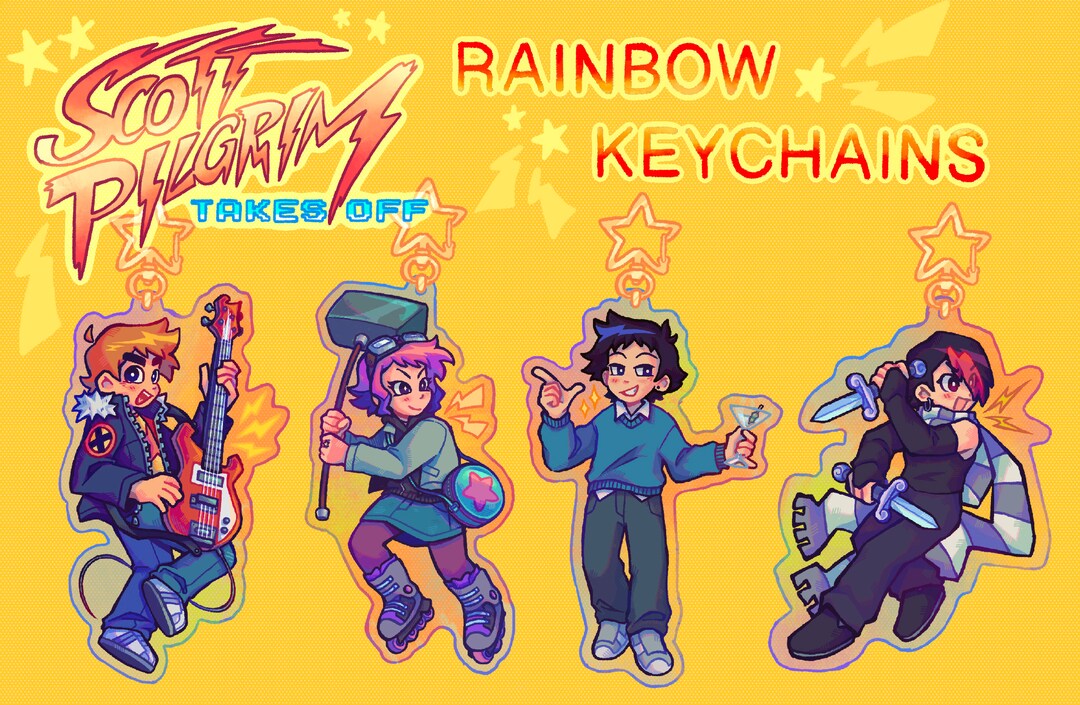 Scott Pilgrim Keychains - Etsy