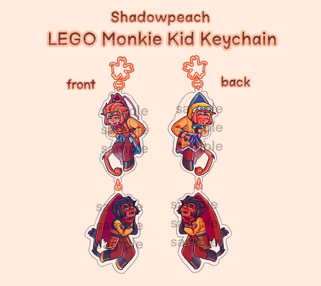 LEGO Monkie Kid Shadowpeach Keychain - Etsy