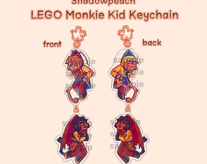 LEGO Monkie Kid Shadowpeach Keychain - Etsy