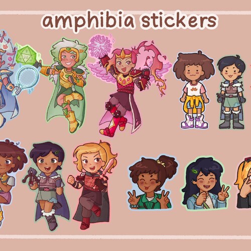 Amphibia: Calamity Trio Stickers - Etsy UK