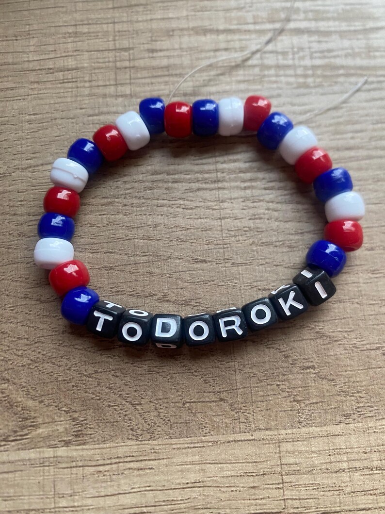 My Hero Academia Beaded Bracelet/ All Might/ Bakugo/ Deku/ Todoroki ...