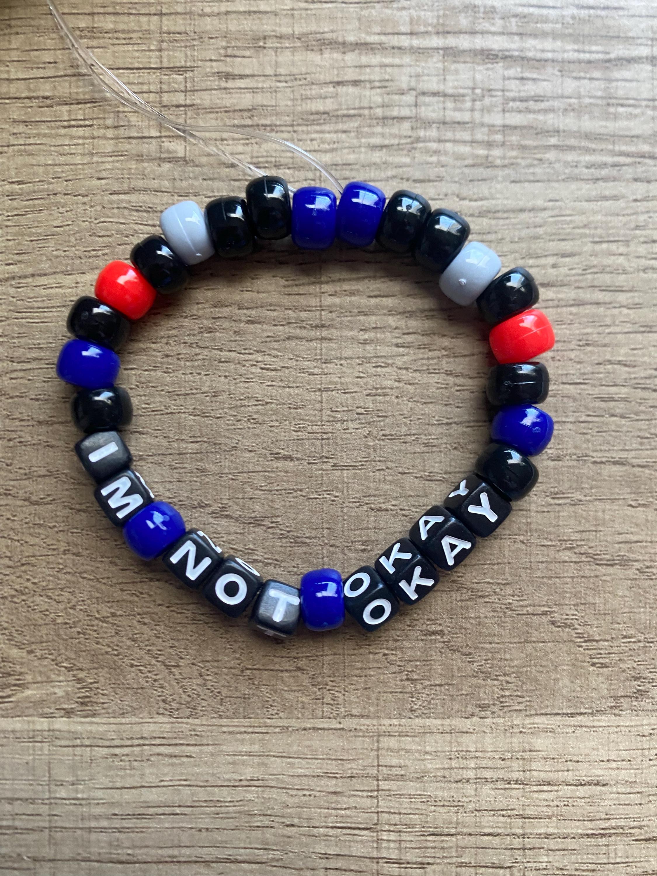 My Chemical Romance/ MCR Beaded Bracelets I’m Not Okay/ Black Parade ...
