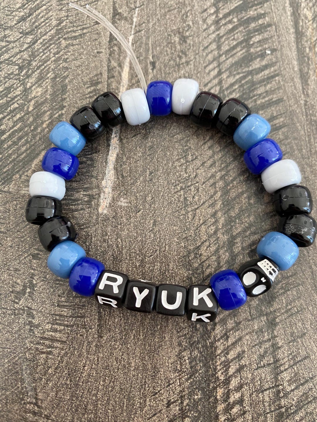 Deathnote Beaded Bracelet/anime/misa/l/light/ryuk/ Skeleton/ Charms ...