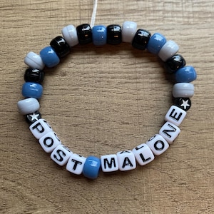 Post Malone Beaded Bracelet/ Music/ F1-trillion/country/ Artist ...