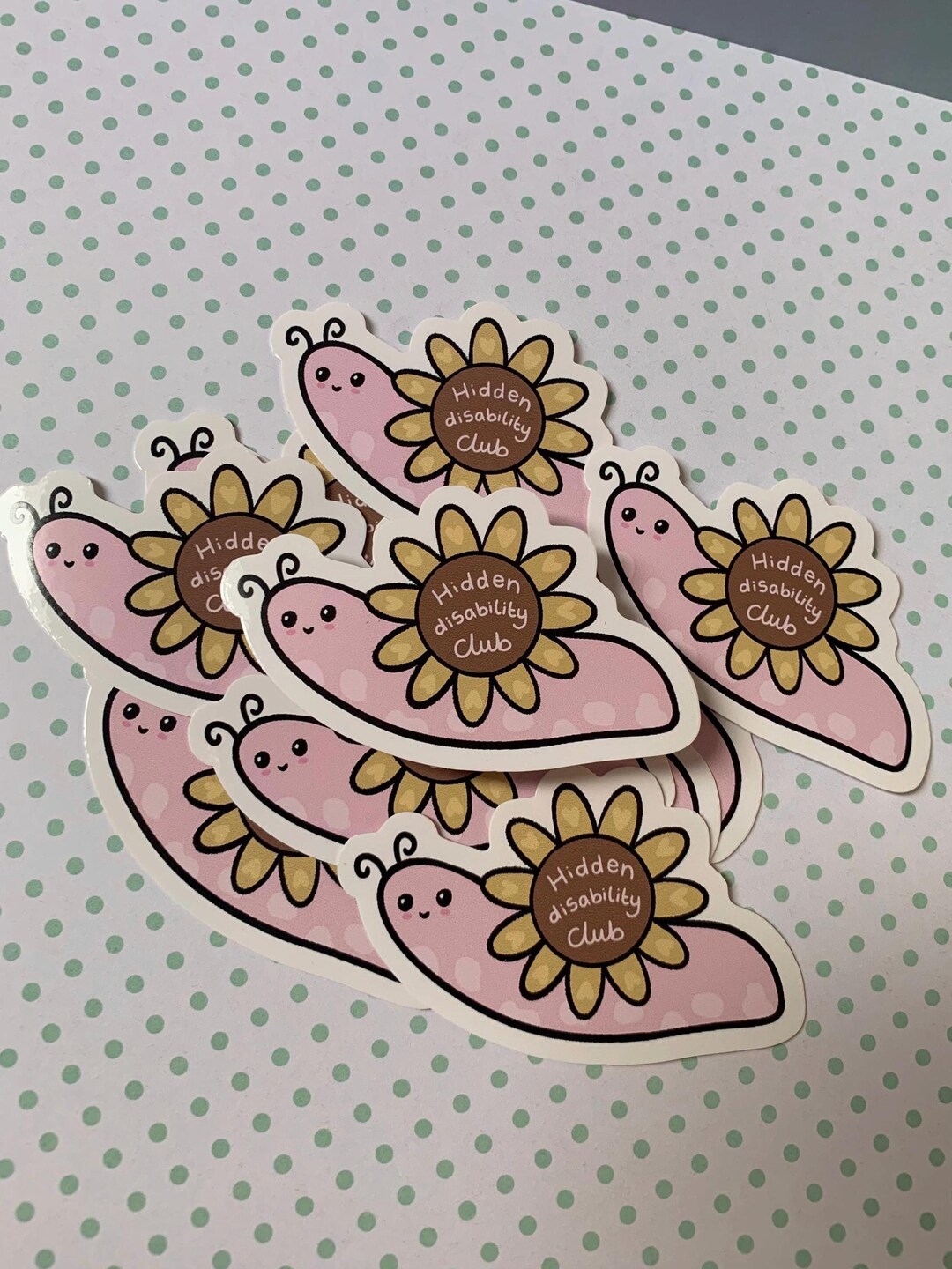 Sunflower Invisible Illness Hidden Disability Snail Vinyl Sticker - Etsy