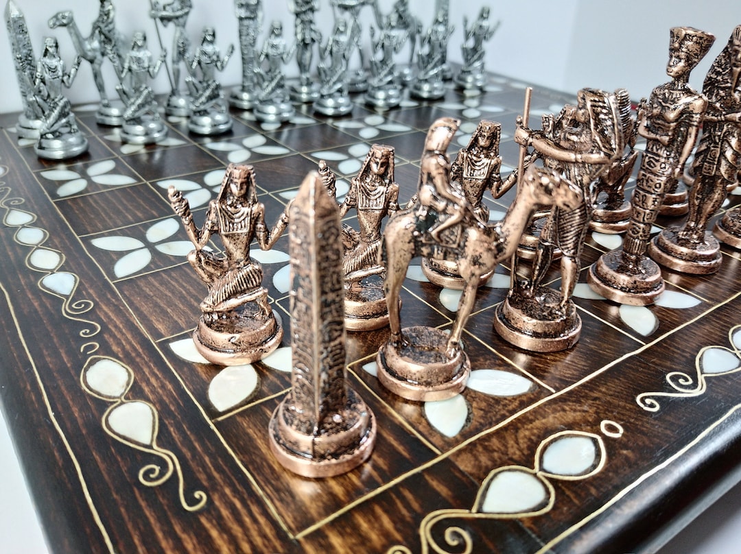 Personalized Wooden Chess Set, Mens Valentines Gifts, Handmade Chess ...