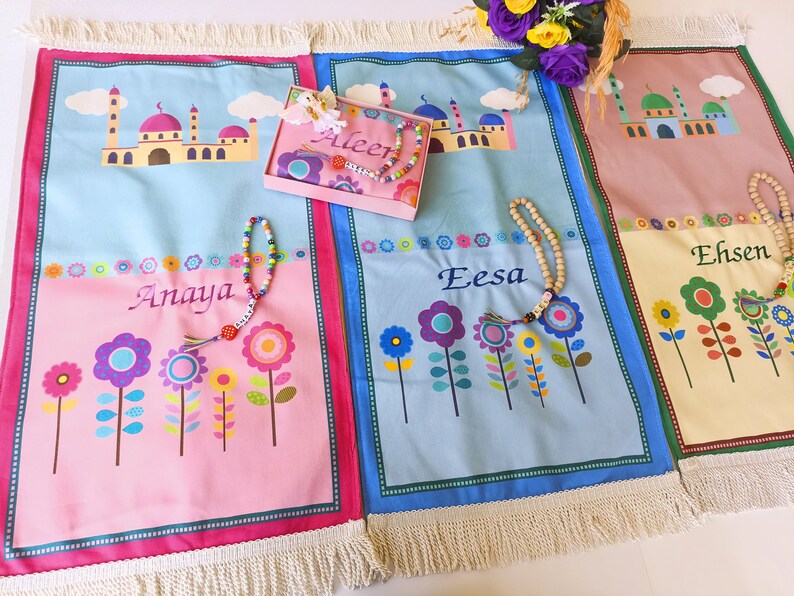 Personalized Kids Prayer Mat Muslim Children Prayer Rug - Etsy
