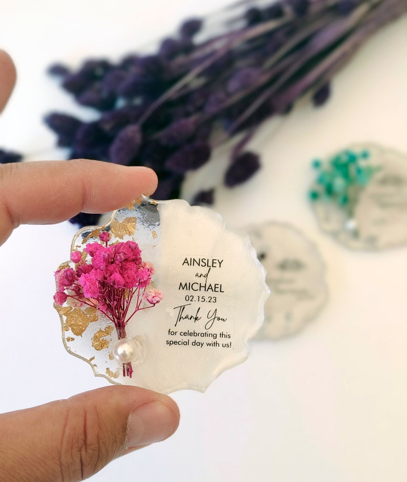 Wedding Party Favors for Guests Resin Magnet Epoxy Magnet - Etsy
