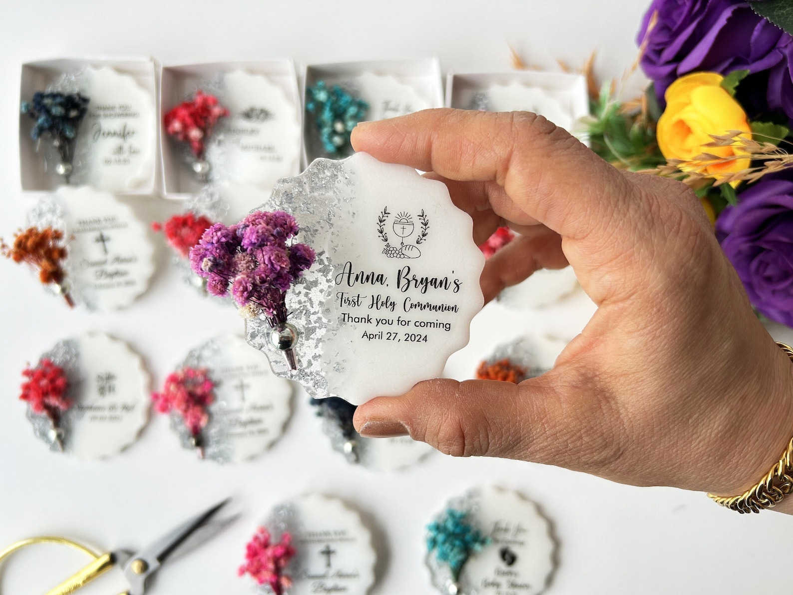 First Communion Favors, Baptism Gift for Guest, Christening ...
