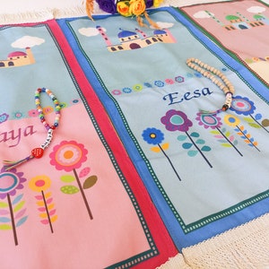 Personalized Kids Prayer Mat Muslim, Children Prayer Rug, Janamaz for ...