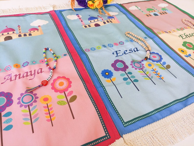 Personalized Kids Prayer Mat Muslim Children Prayer Rug - Etsy