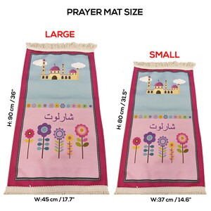 Personalized Kids Prayer Mat Muslim, Children Prayer Rug, Janamaz for ...