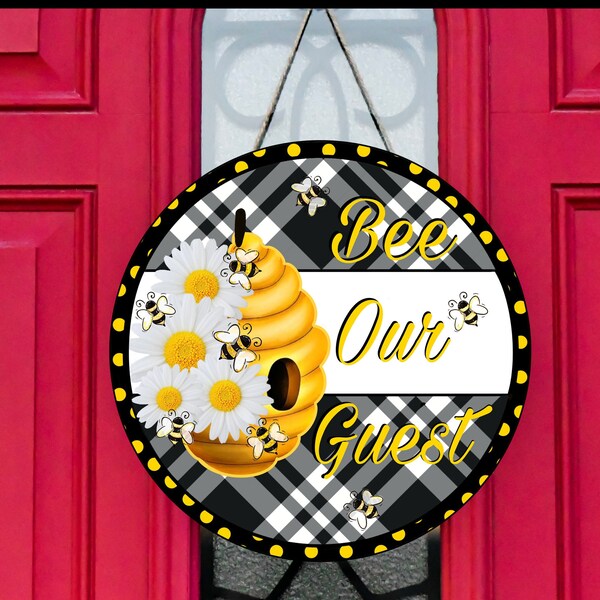Be Our Guest Door Hanger - Etsy