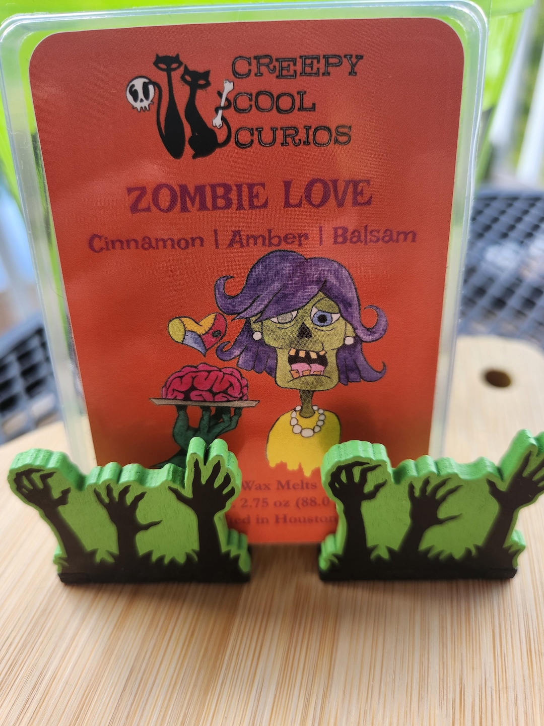 Zombie Theme Cinnamon Melts , Horror Wax Melt in Clamshell Zombie ...