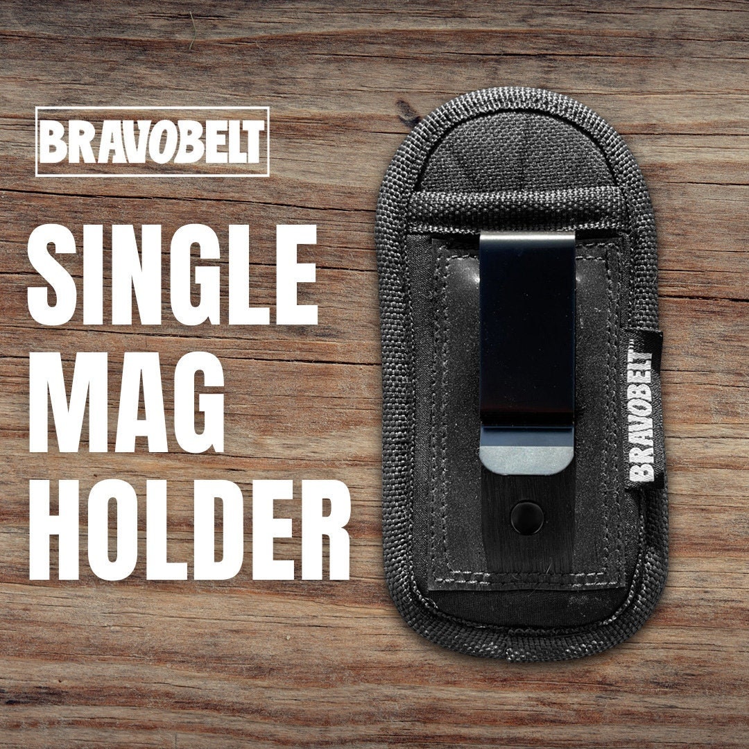 IWB Tactical Mag Holder Single Double Stack Mag Pouch for 9mm/.40 Cal ...