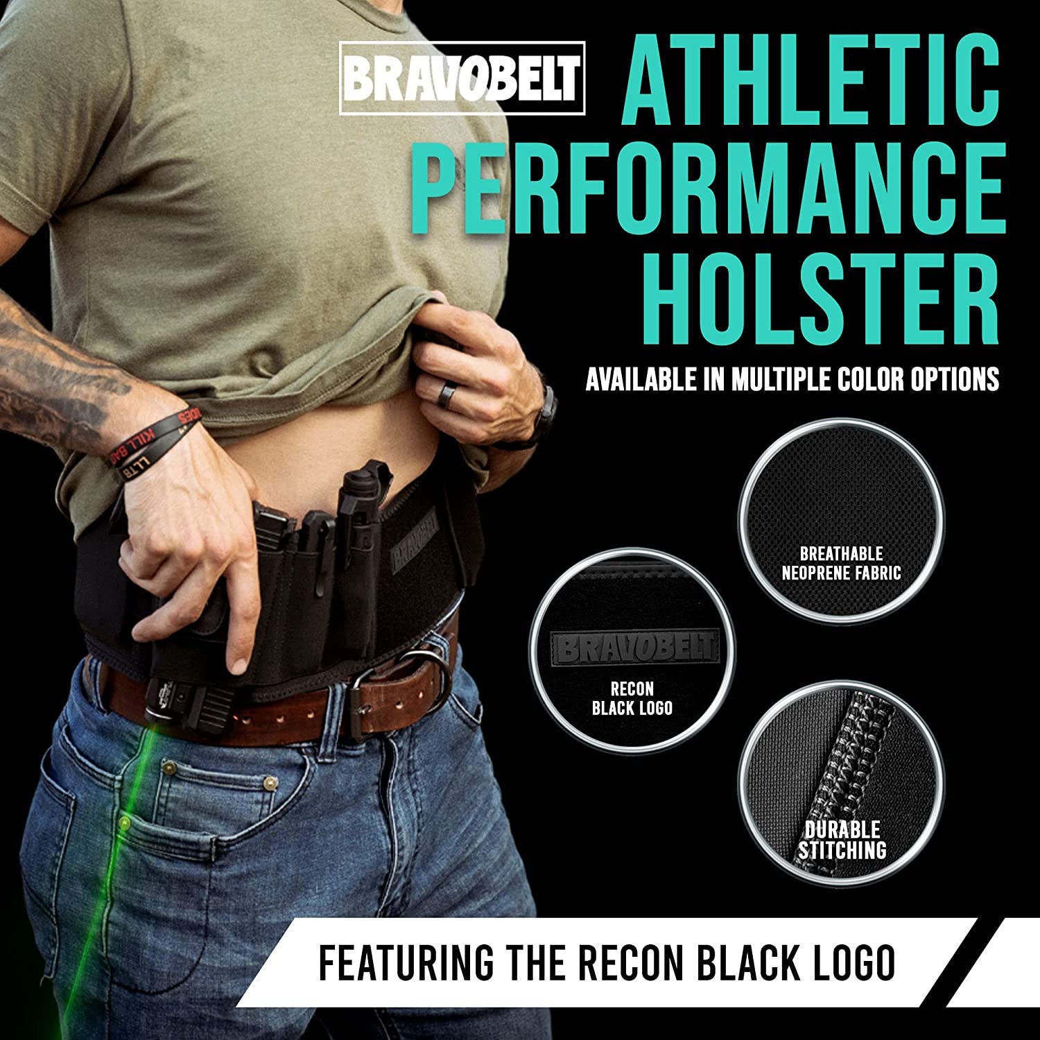 Bravobelt Laser Fit Edition Belly Band Holster for Concealed Carry ...