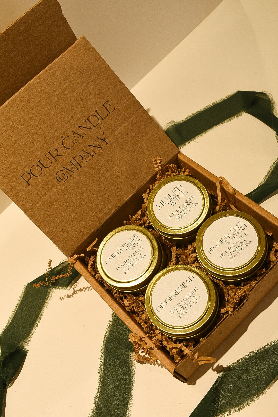 Christmas Candle Flight Set of 4 - Etsy