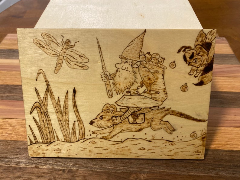 Gnome Pyrography Wood Burning - Etsy Canada