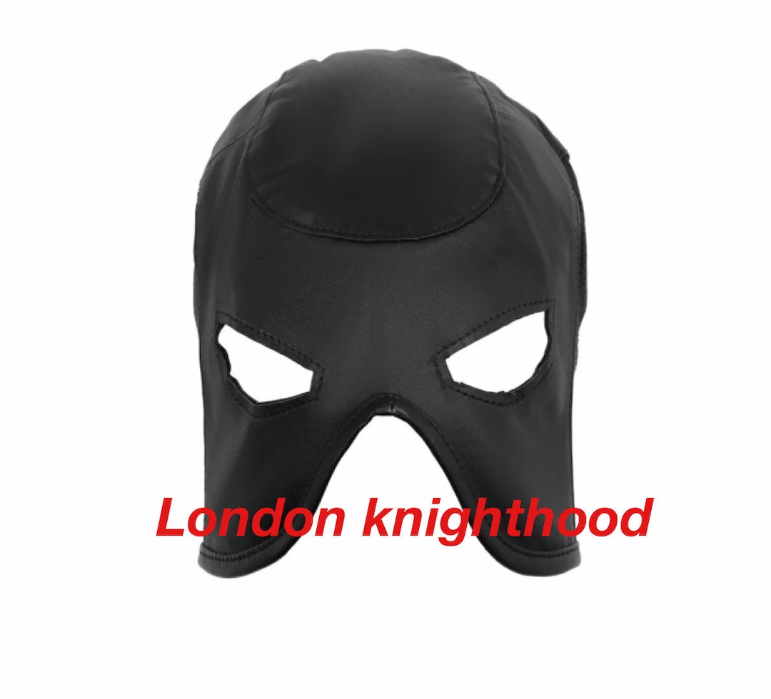Genuine Real Leather Executioner Fetish Half Hood BDSM Bondage Mask - Etsy