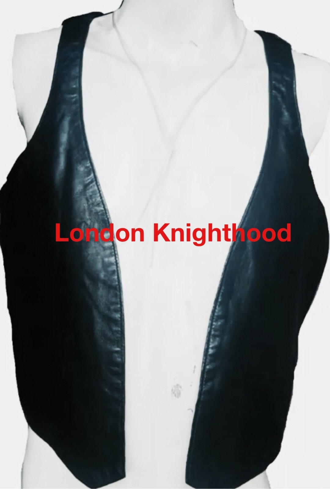 Mens Genuine Leather Bar Vest Fetish Shirt Sexy Gay Bluf Roleplay ...
