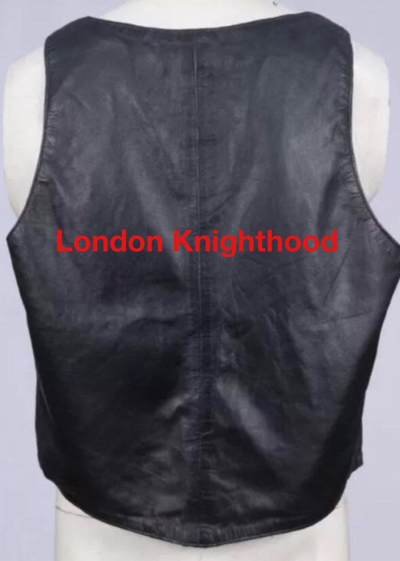 Mens Genuine Leather Bar Vest Fetish Shirt Sexy Gay Bluf - Etsy