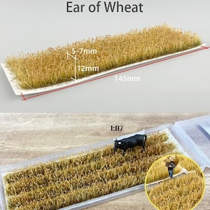 Miniature Wheat Field Grass Model HO Scale 1:87 Train Railway ...