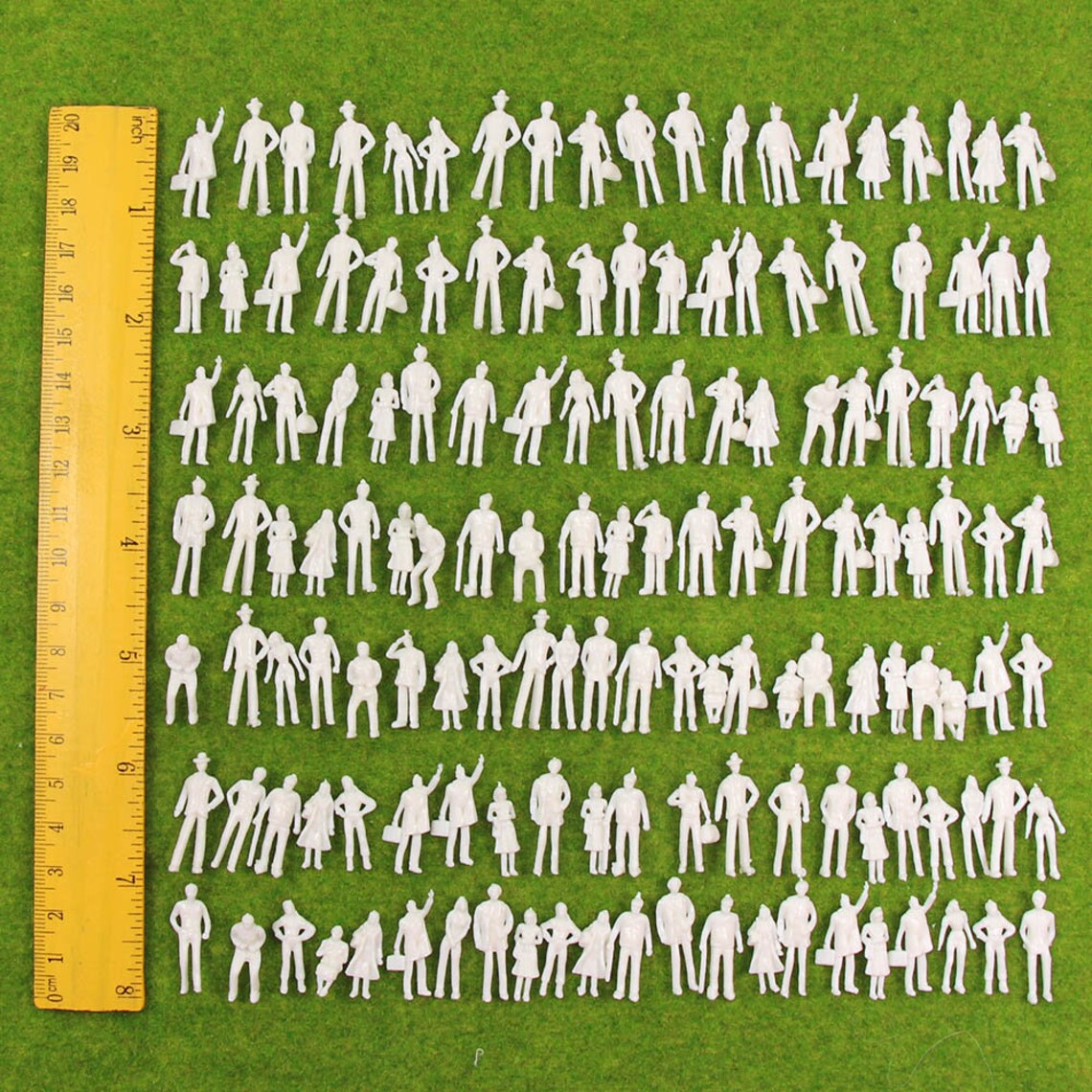 Unpainted Miniature People Figures 1:75 Scale Railway & Diorama Craft ...