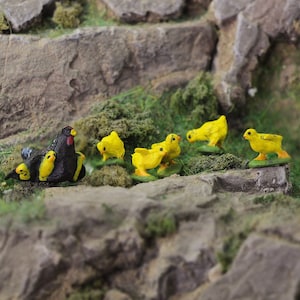 16 Pcs Miniature Chicken Chick Animal 1:43 Figures O Scale Models Toys ...