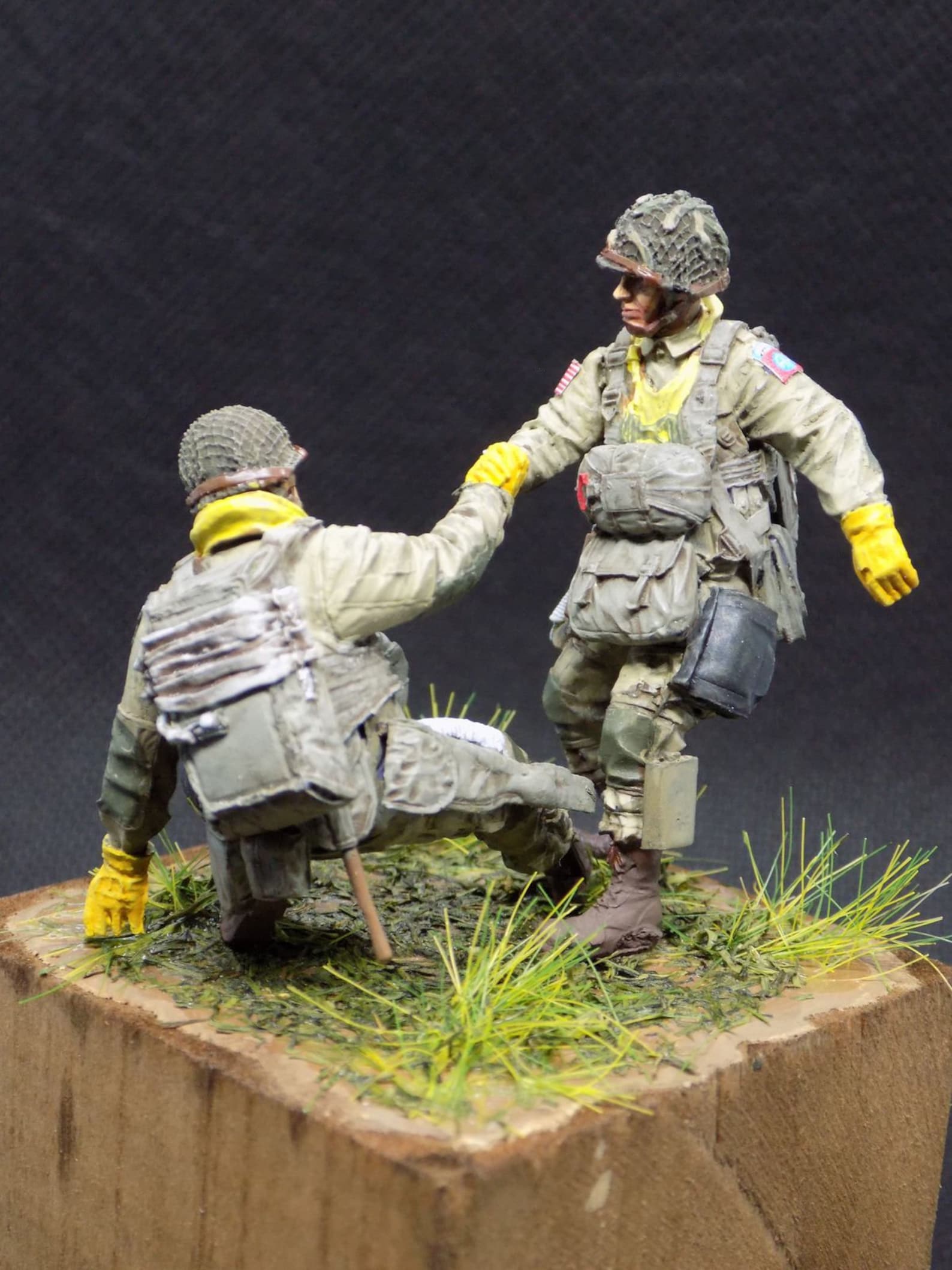 WWII US PARAS 101st Airborne Division 2 Soldiers Miniature Unpainted ...