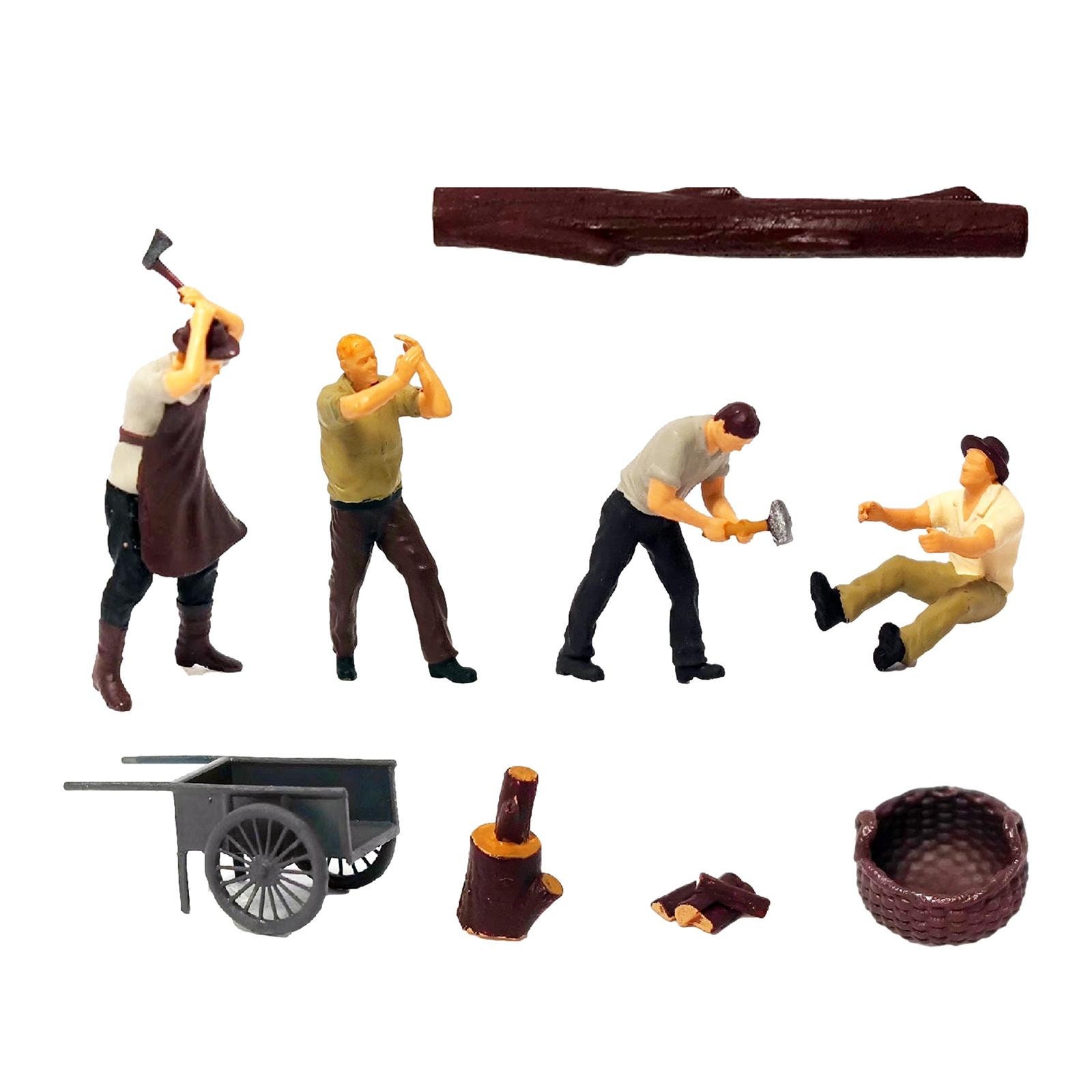 Miniature Wood Mover Woodworker Carpenter Handprint Figure Models Toys ...