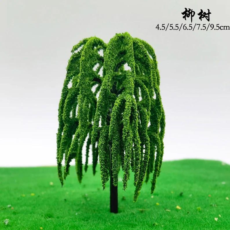 Miniature Willow Tree Models DIY Scenery Craft Supplies (50pcs, 4.5-9 ...