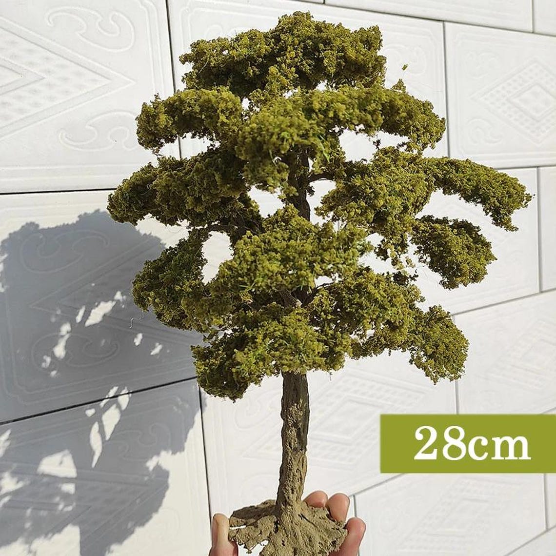 Miniature Autumn Tree 10-28cm Model Railway Scenery Landscape Diorama ...