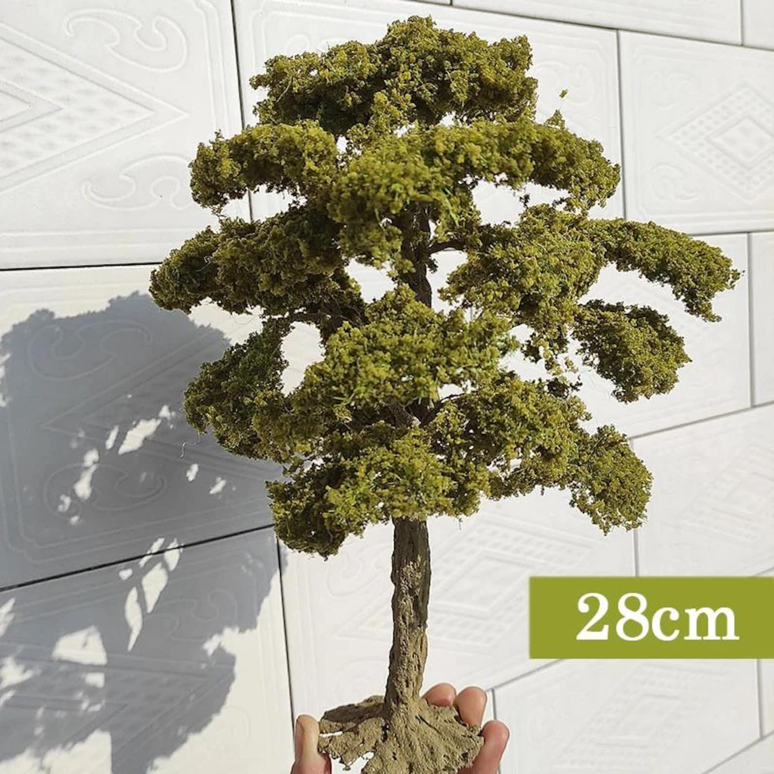 Miniature Autumn Tree 10-28cm Model Railway Scenery Landscape Diorama ...