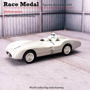 Miniature Racing Car Racer Driver People Figure 1:64 Model Sand Table ...