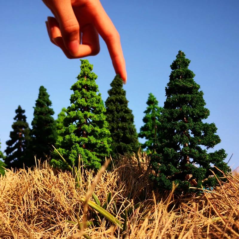 Miniature Pine Trees 100mm Model Landscape Scenery for Train Railway ...
