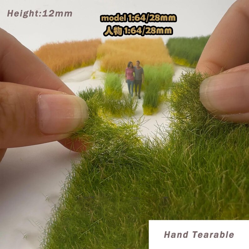 Miniature Tearable Grass Tuft Model Train Railway Accessories DIY ...