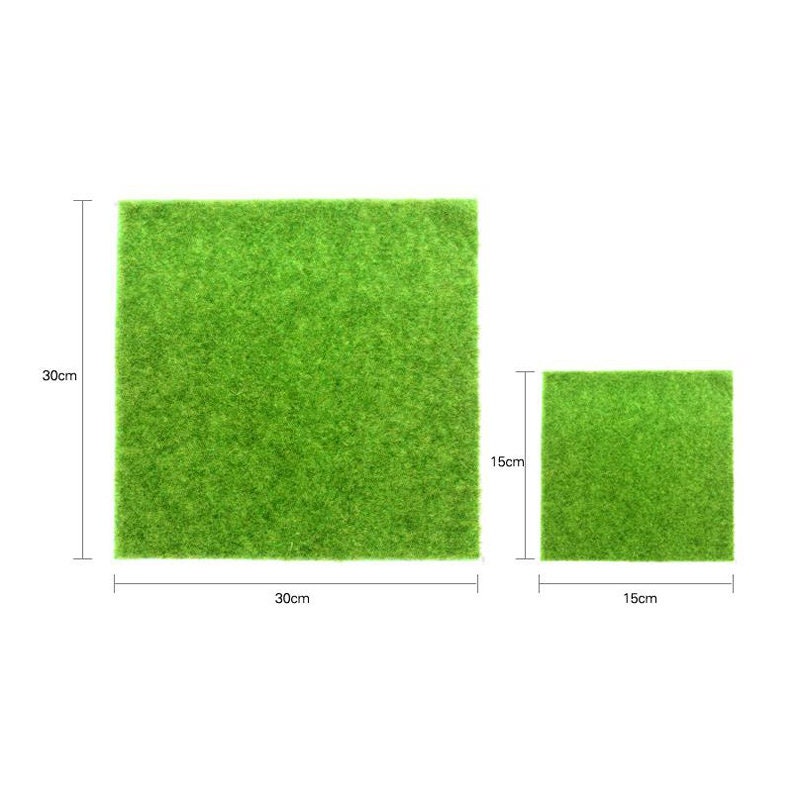 Miniature Grass Lawn Turf Model 15/30cm for DIY Dollhouse Fairy Garden ...
