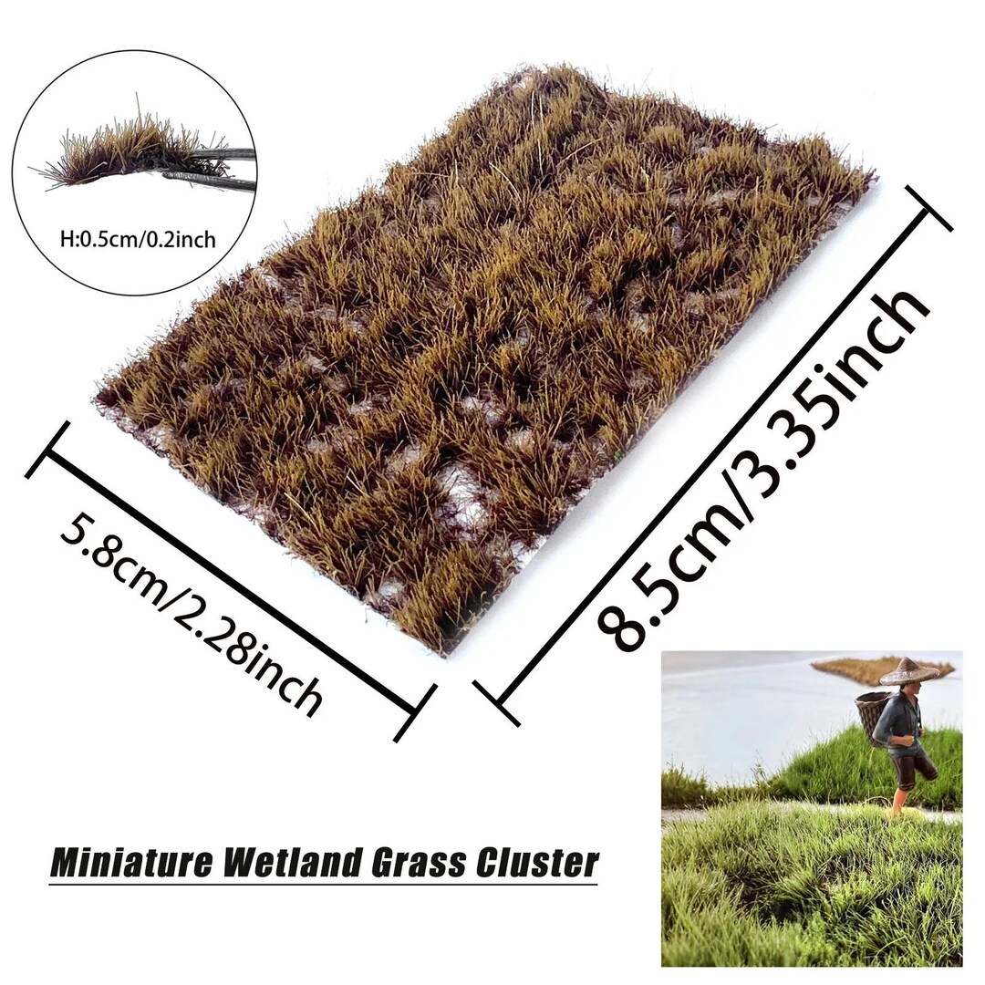 Miniature Wetland Grass Tufts: Realistic Model Train Scenery - Etsy