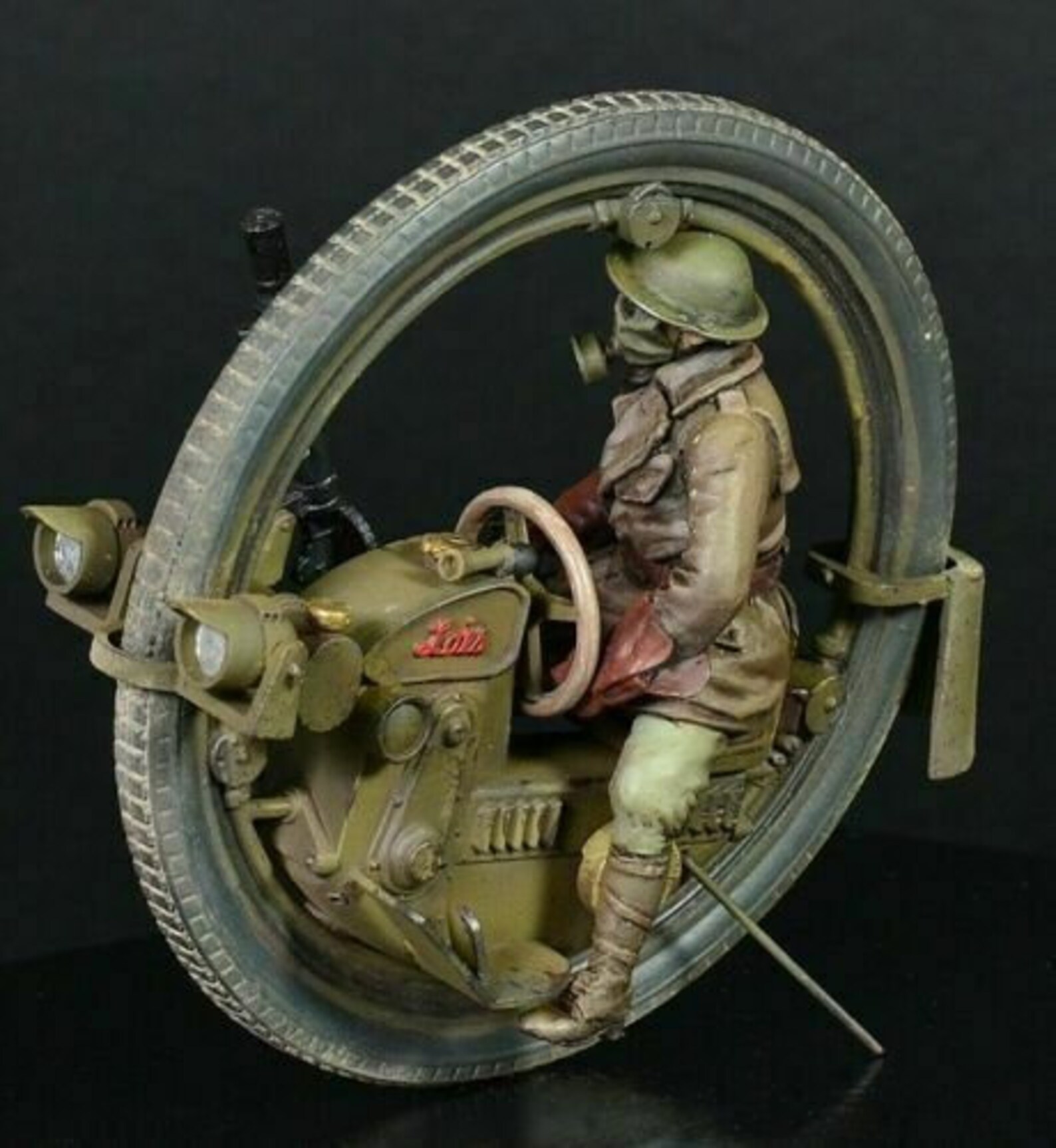 WWII Military Motorcycle Monowheel Soldier Unpainted Resin - Etsy