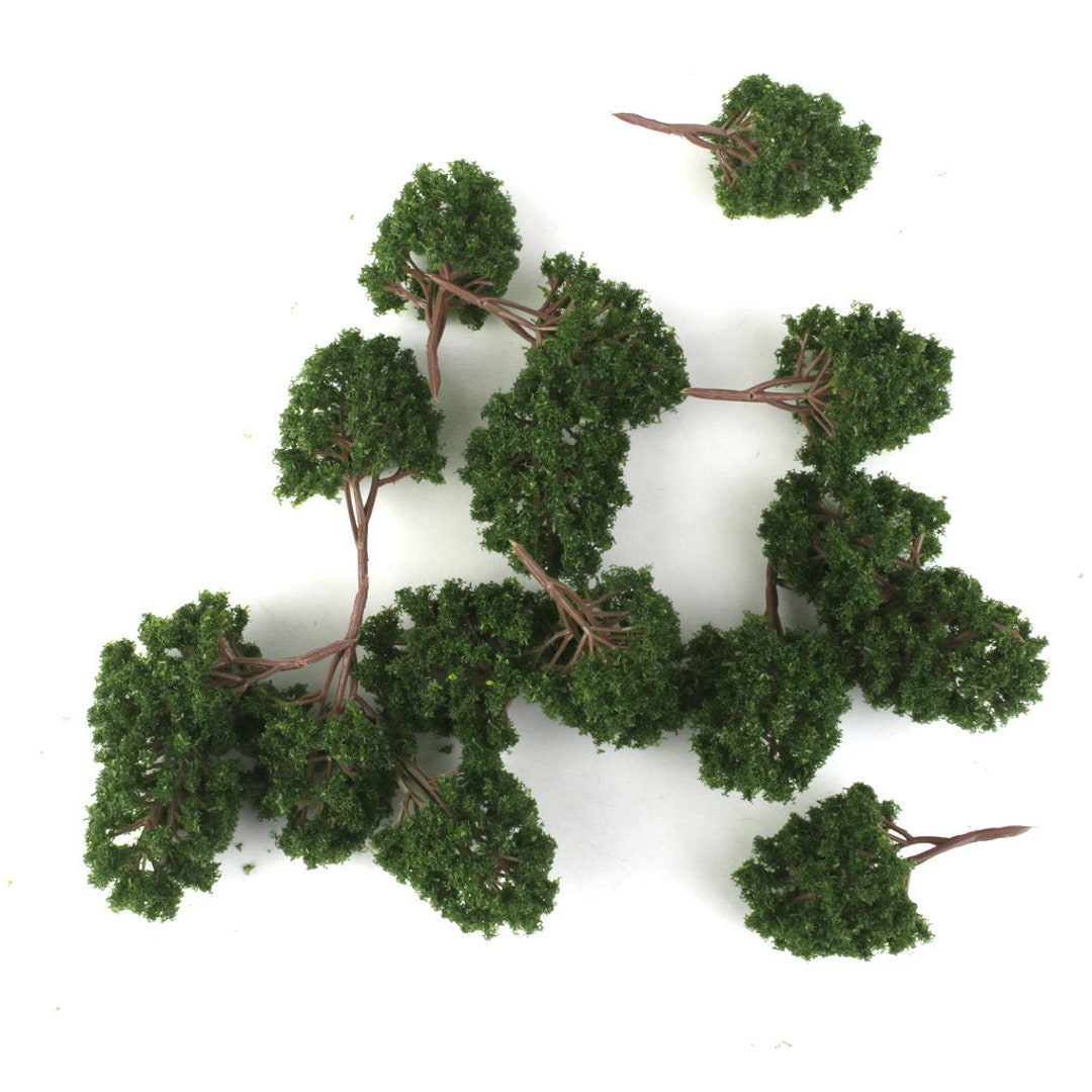 20 Pcs 7.5cm Miniature Green Tree Models N Scale Train Railway ...