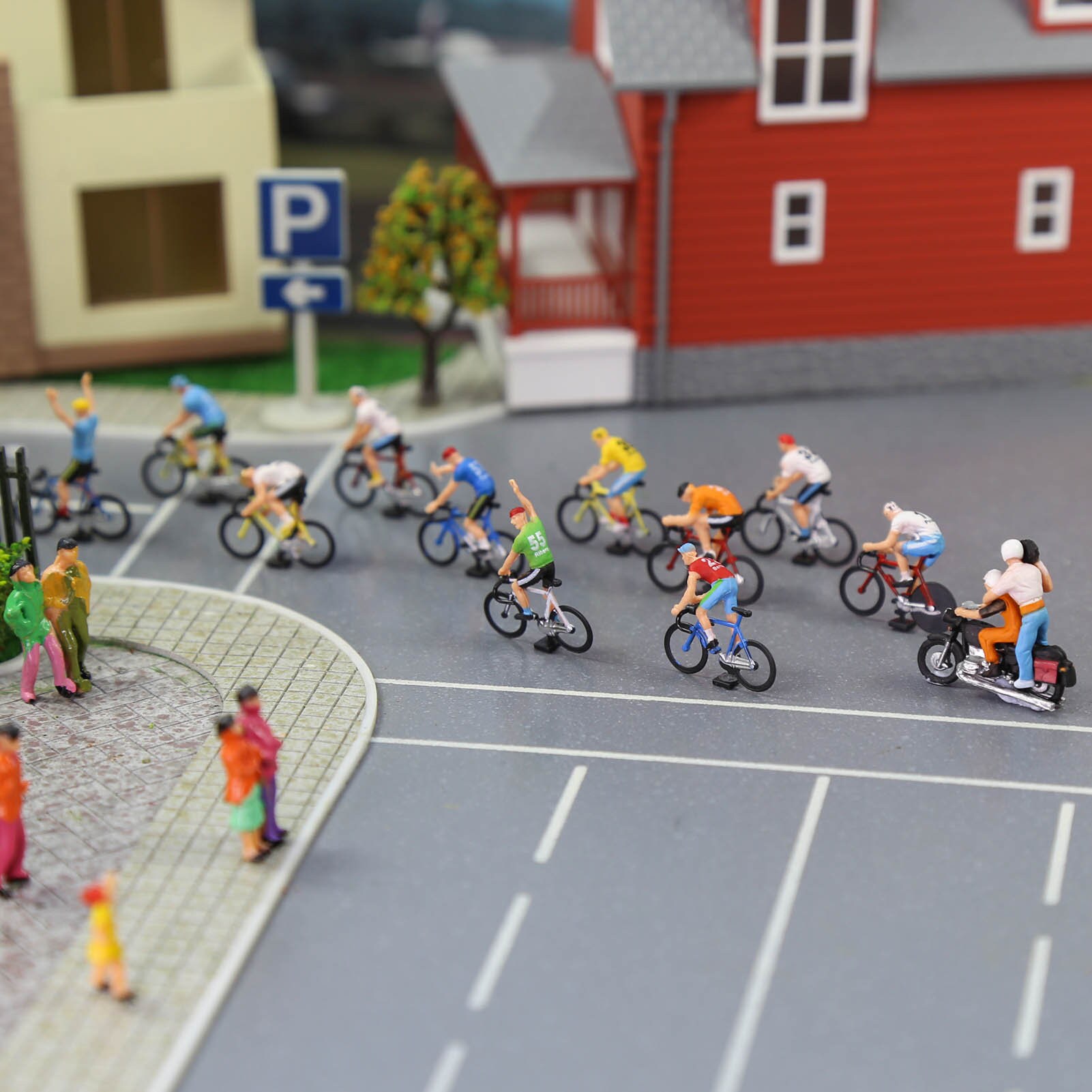 15 Pcs Bike Bicycle Racing 1:87 Figure HO Scale Models - Etsy