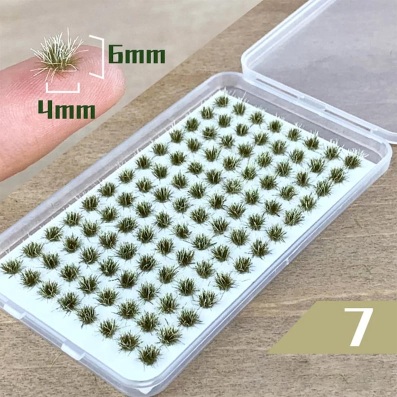 104pcs Miniature Grass Tufts Model - DIY Fairy Garden, Dollhouse ...