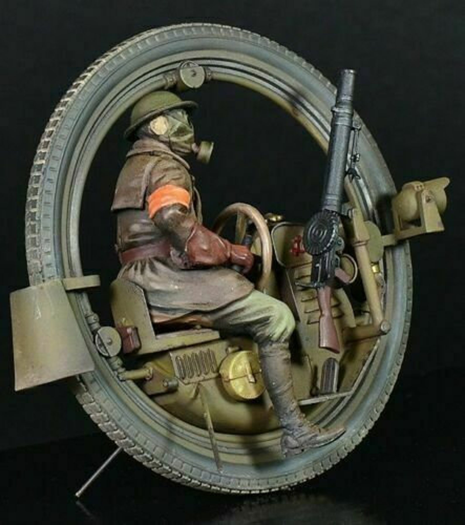 WWII Military Motorcycle Monowheel Soldier Unpainted Resin - Etsy