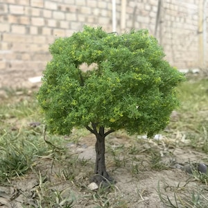 10/15/18/23/28cm Miniature Spring Tree Model Train Railway Accessories ...