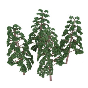 5pcs Miniature Green Trees Model 14cm, Train Railway Scenery - Etsy