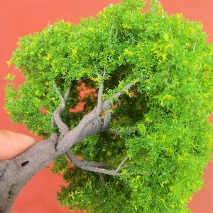 10/15/18/23/28cm Miniature Spring Tree Model Train Railway Accessories ...