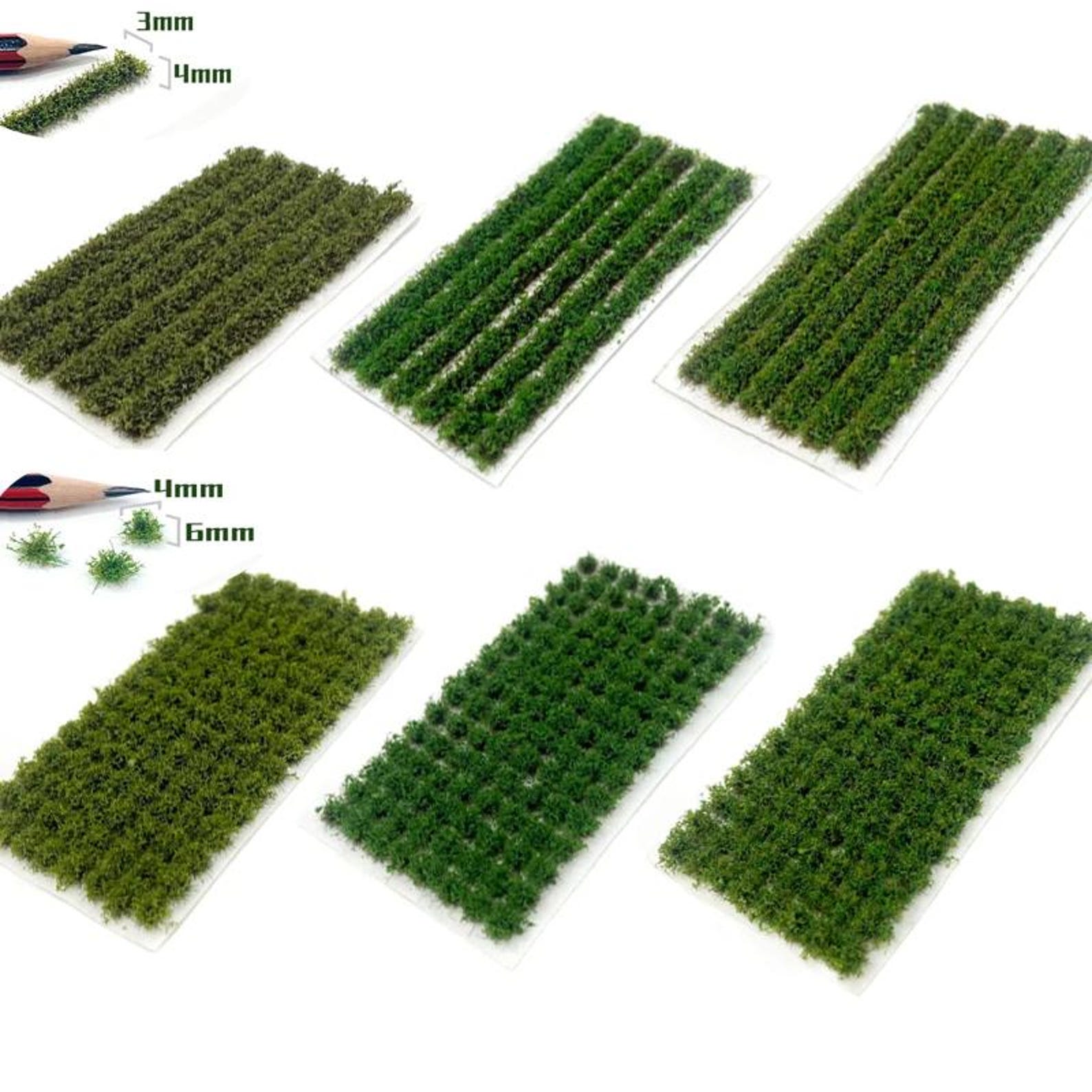 Miniature Vegetable Field Grass Bush Plant Model Sand Table Dollhouse ...
