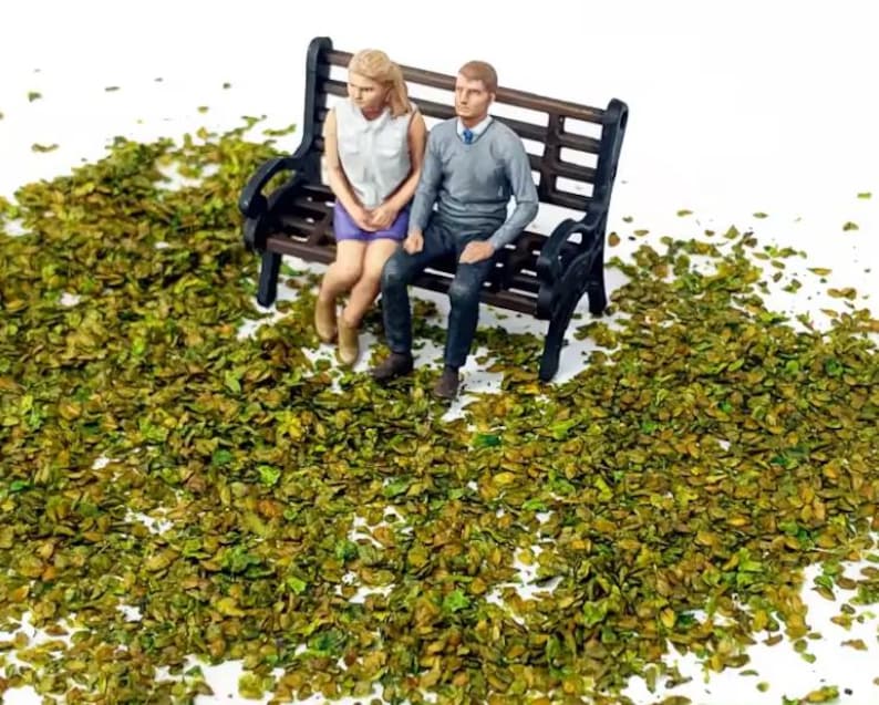 Miniature Foliage Leaves, Model Tree Flakes, 50ml Diorama Scenery - Etsy