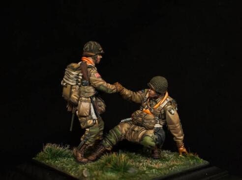 WWII US PARAS 101st Airborne Division 2 Soldiers Miniature - Etsy