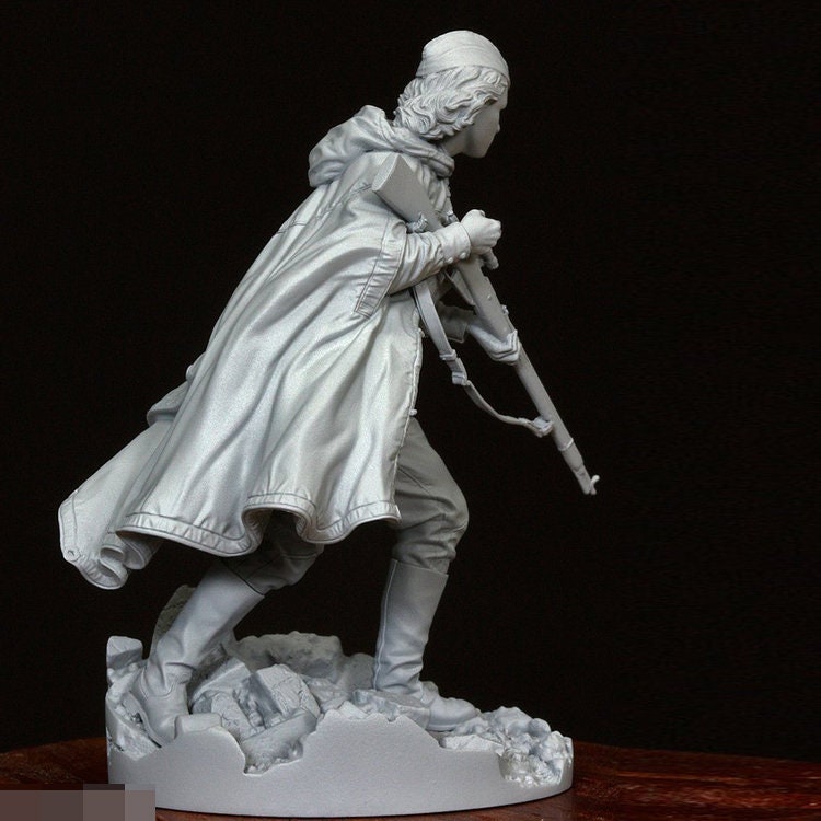 WWII Red Army Female Sniper Soldier Unpainted Resin Figure - Etsy
